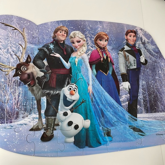 Disney | Toys | Disney Frozen Xl Floor Puzzle 46 Pieces | Poshmark